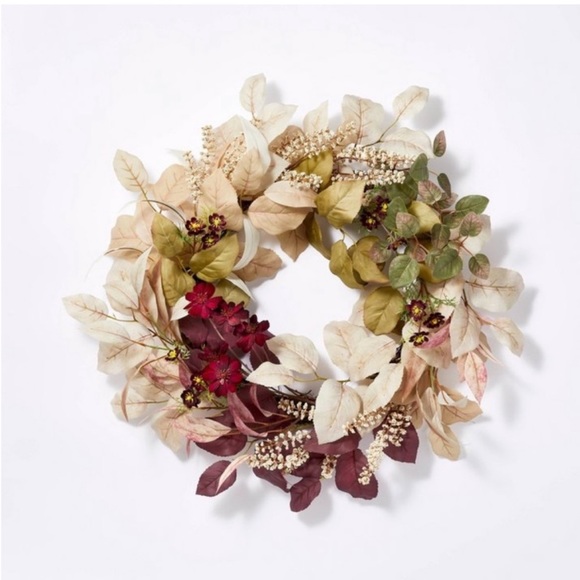 Studio McGee | Accents | Studio Mcgee X Threshold Leaf Wreath Mixed ...